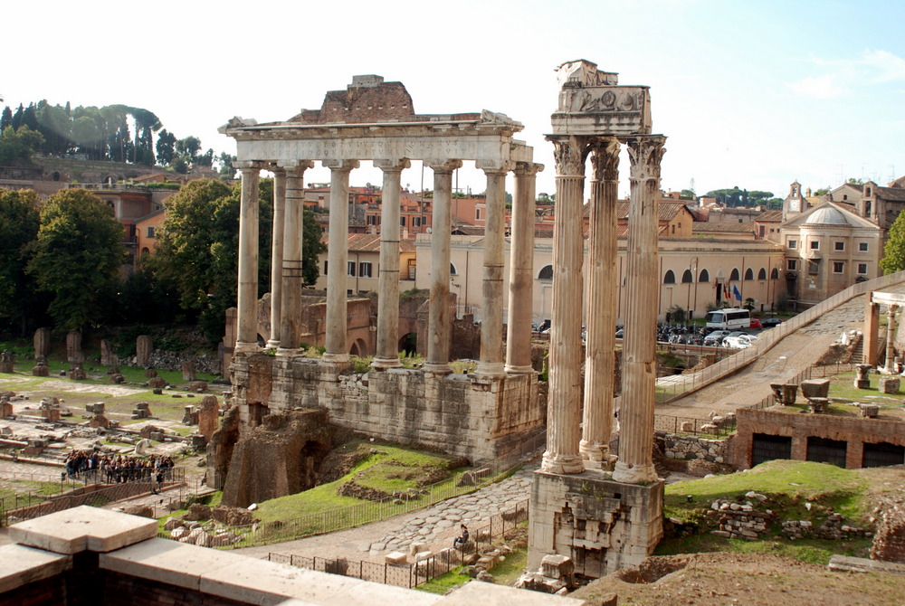 Le forum Romanum, le forum romain.