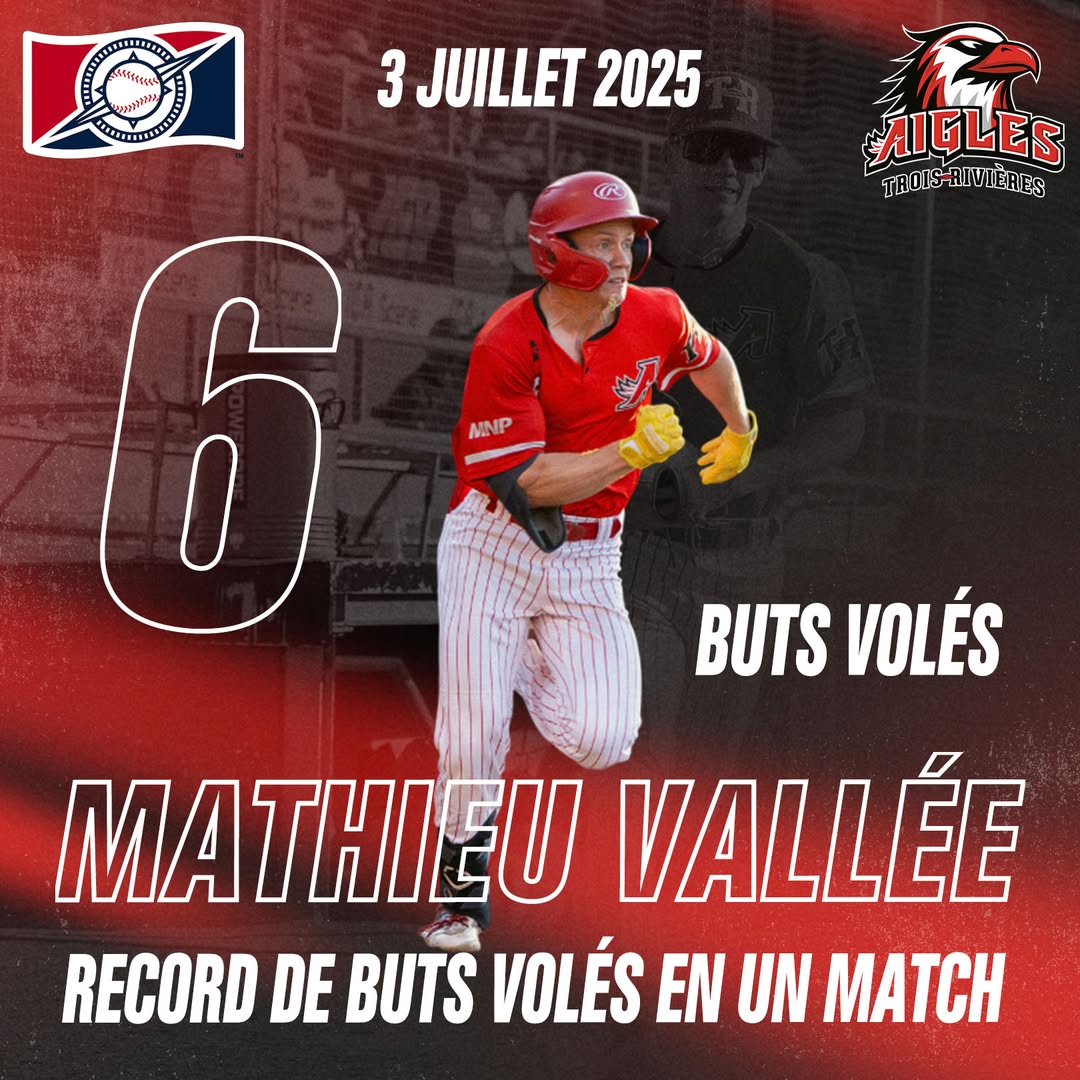 Prestation record du baseballeur québécois Mathieu Vallée… qui vole six buts dans un match ...